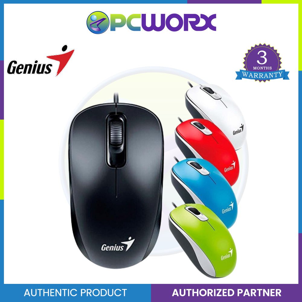 Genius DX-110 PS2 Full Size Optical Mouse in Different Colour – PCWORX