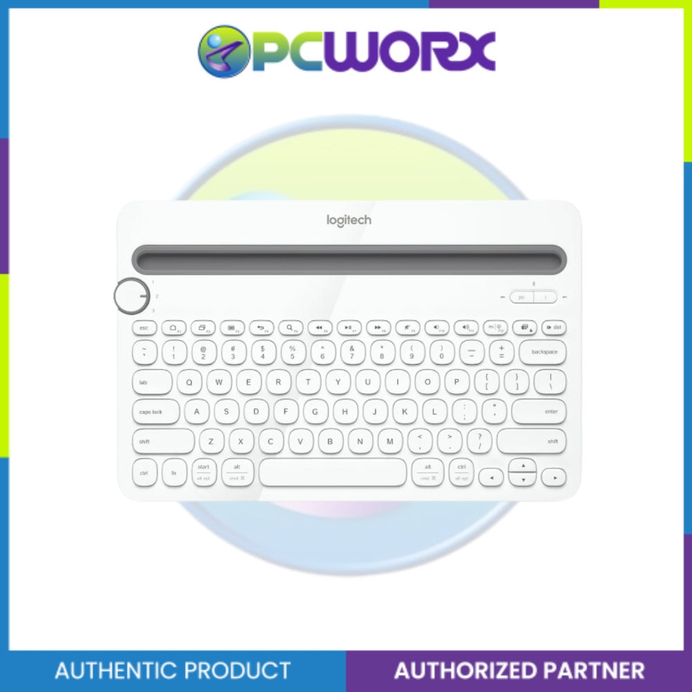 Logitech K480 Bluetooth Multi-Device Keyboard White — PCWORX