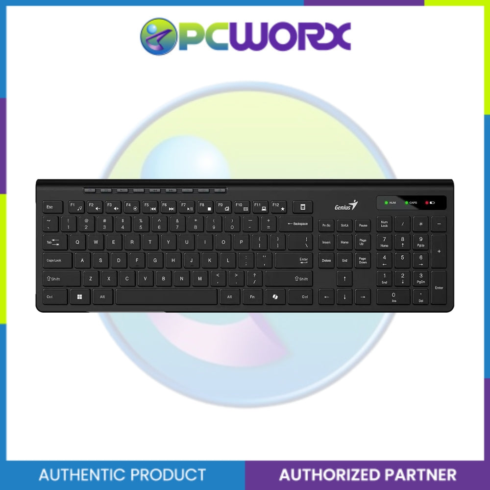 Genius SlimStar 7230 Wireless Slim Keyboard Black — PCWORX