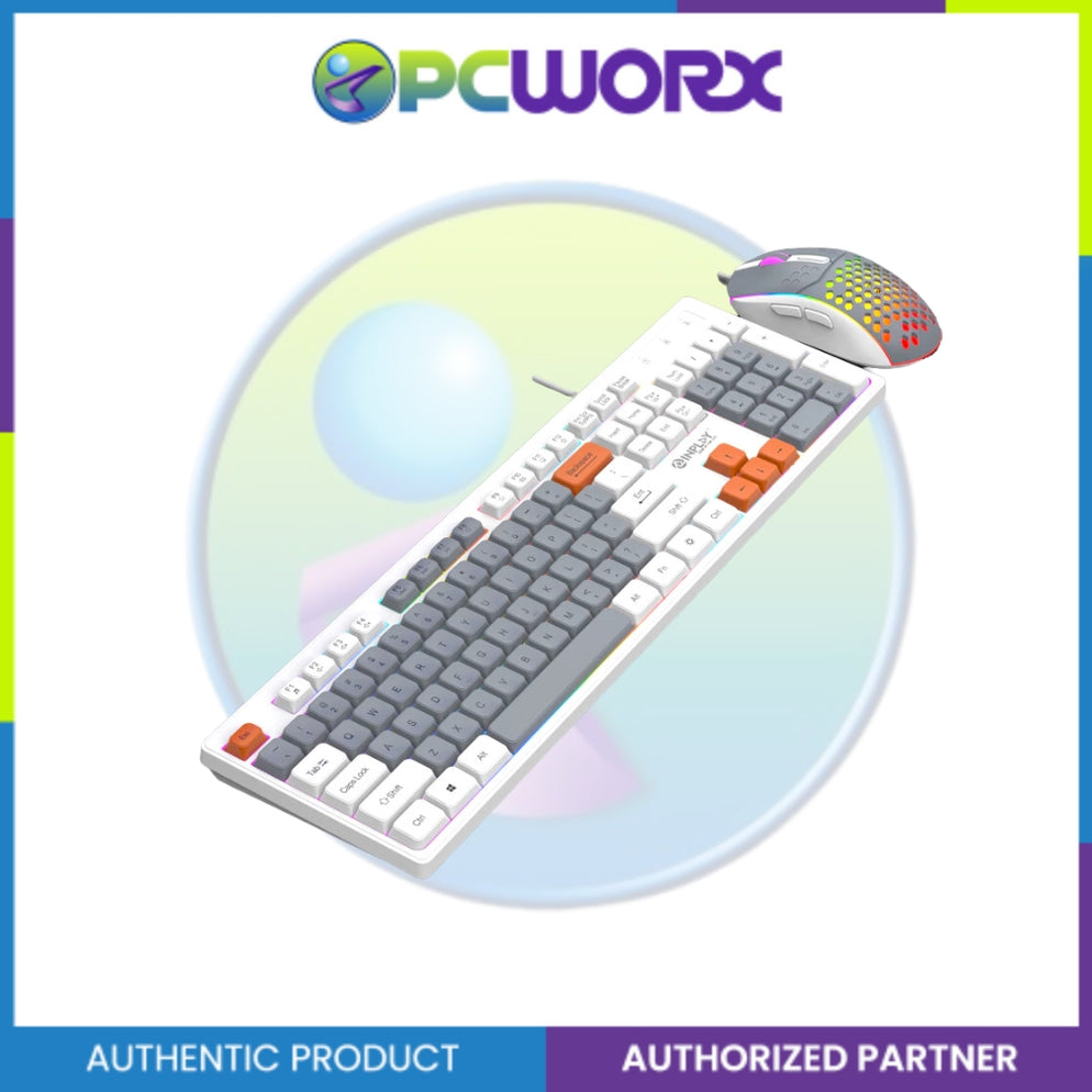 Inplay STX380 PRO Colorful Backlit Gaming Keyboard and Mouse with 3 Mi ...