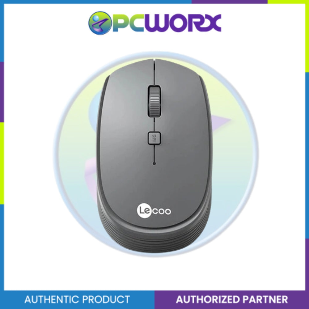 Lecoo WS202 Wireless Mouse Grey/Pink/Cyan — PCWORX