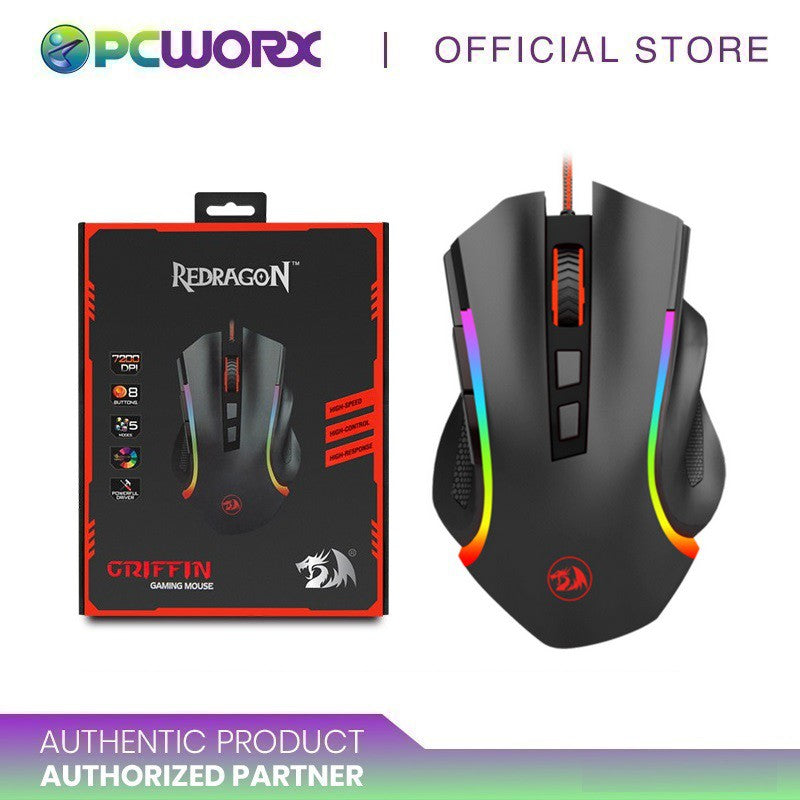 Redragon M607 Griffin 7200 DPI RGB Gaming Mouse — PCWORX