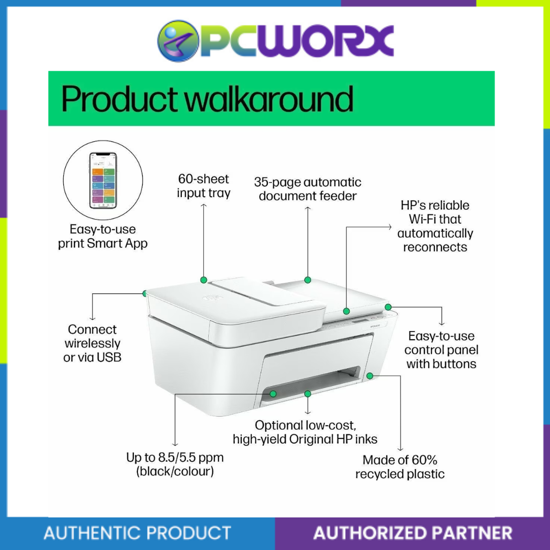 HP DeskJet Ink Advantage 4275 4-in-1 Printer – PCWORX