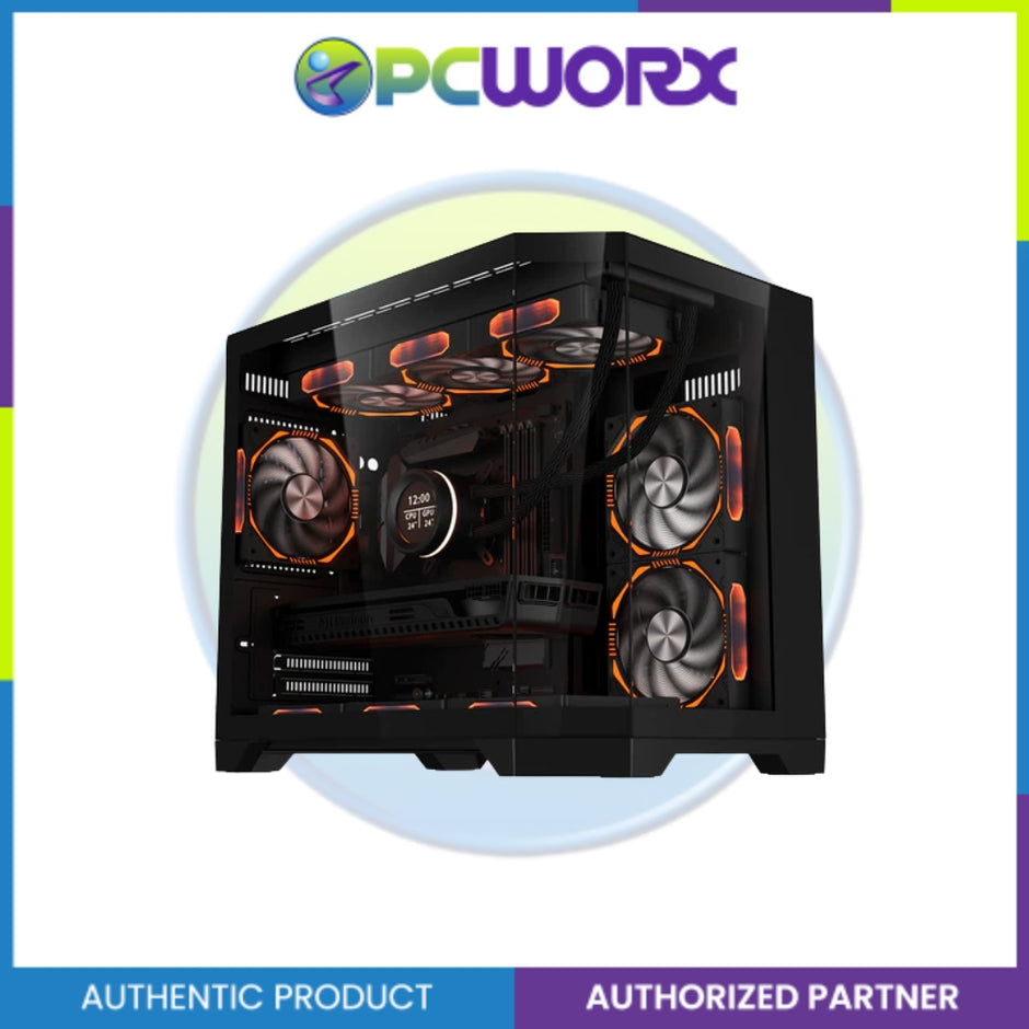 Coolman Spectra M-ATX Gaming PC Chassis - Black – PCWORX