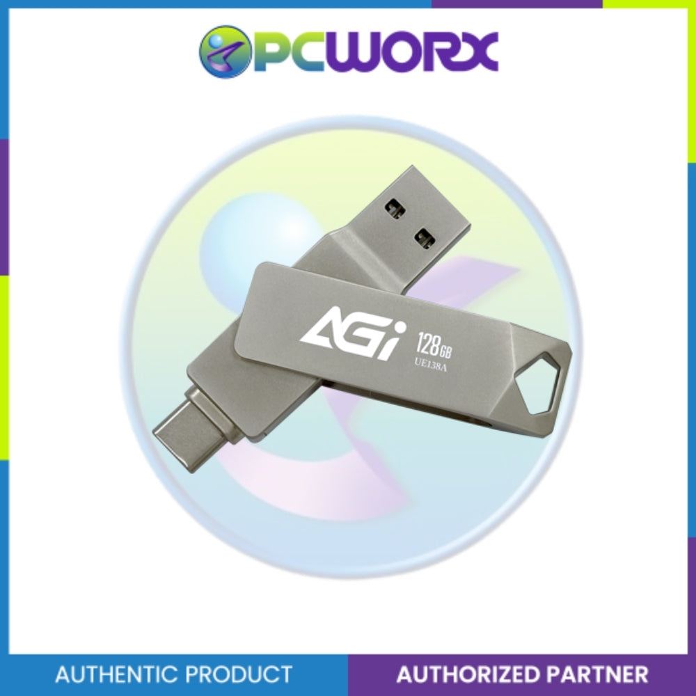 AGI UE138A 128GB USB 3.2 120/60MB/s Flashdrive (PRE-ORDER) – PCWORX