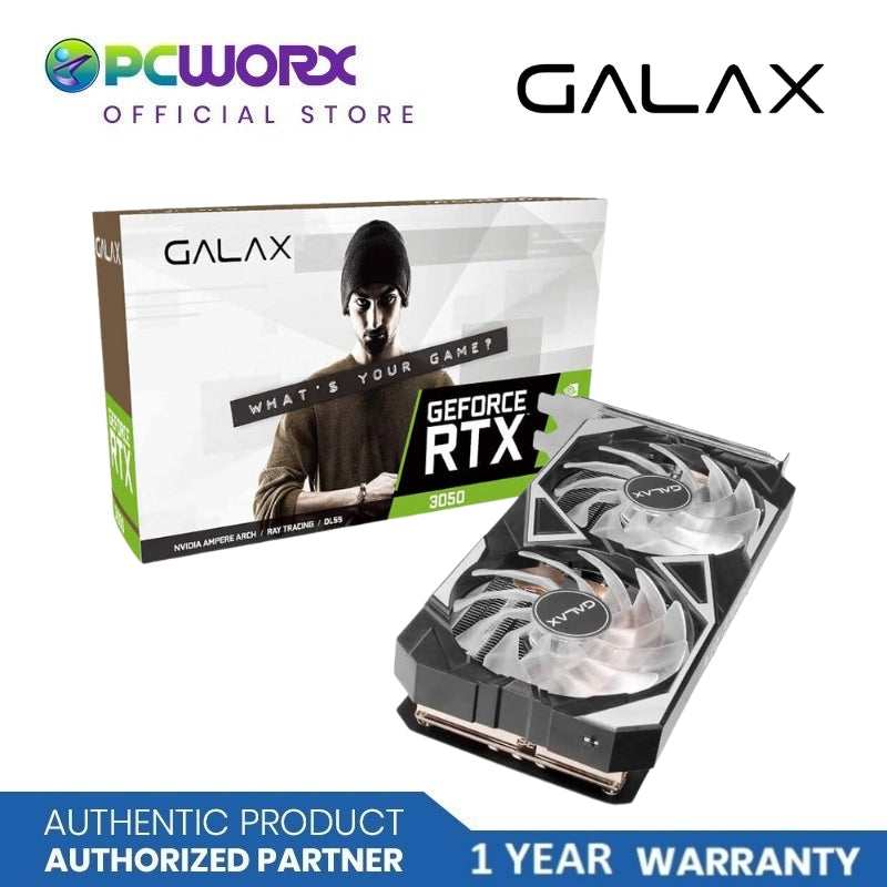 Galax NVIDIA® GeForce RTX™ 3050 EX 1-Click OC 8GB GDDR6 – PCWORX