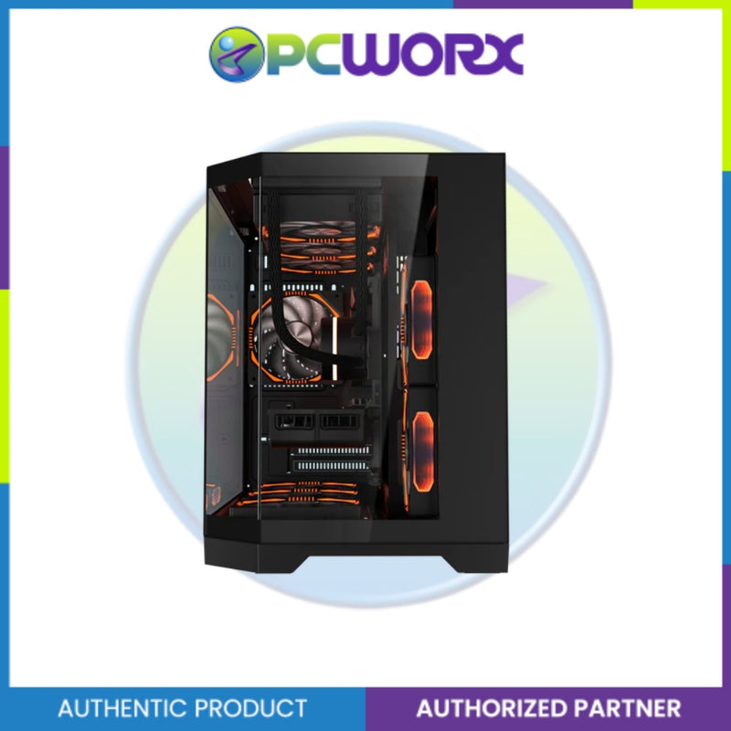 Coolman Spectra M-ATX Gaming PC Chassis - Black – PCWORX