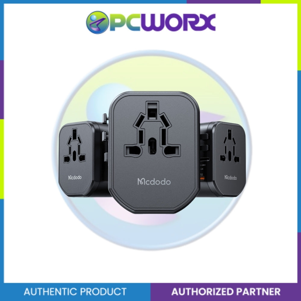 Mcdodo CP-3471 20W 1C+2A+1AC Universal Travel Adapter (UK/US/EU/AU) Bl ...