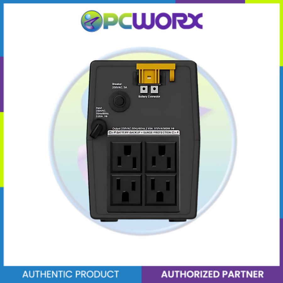APC BVX650I-PH 650VA / 360 Watts 4 Nema Circuit Breaker | APC UPS – PCWORX