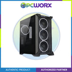 Tecware Vision M 4x 120mm mATX Ring aRGB Fans+ Hubs Casing Black | Gam ...