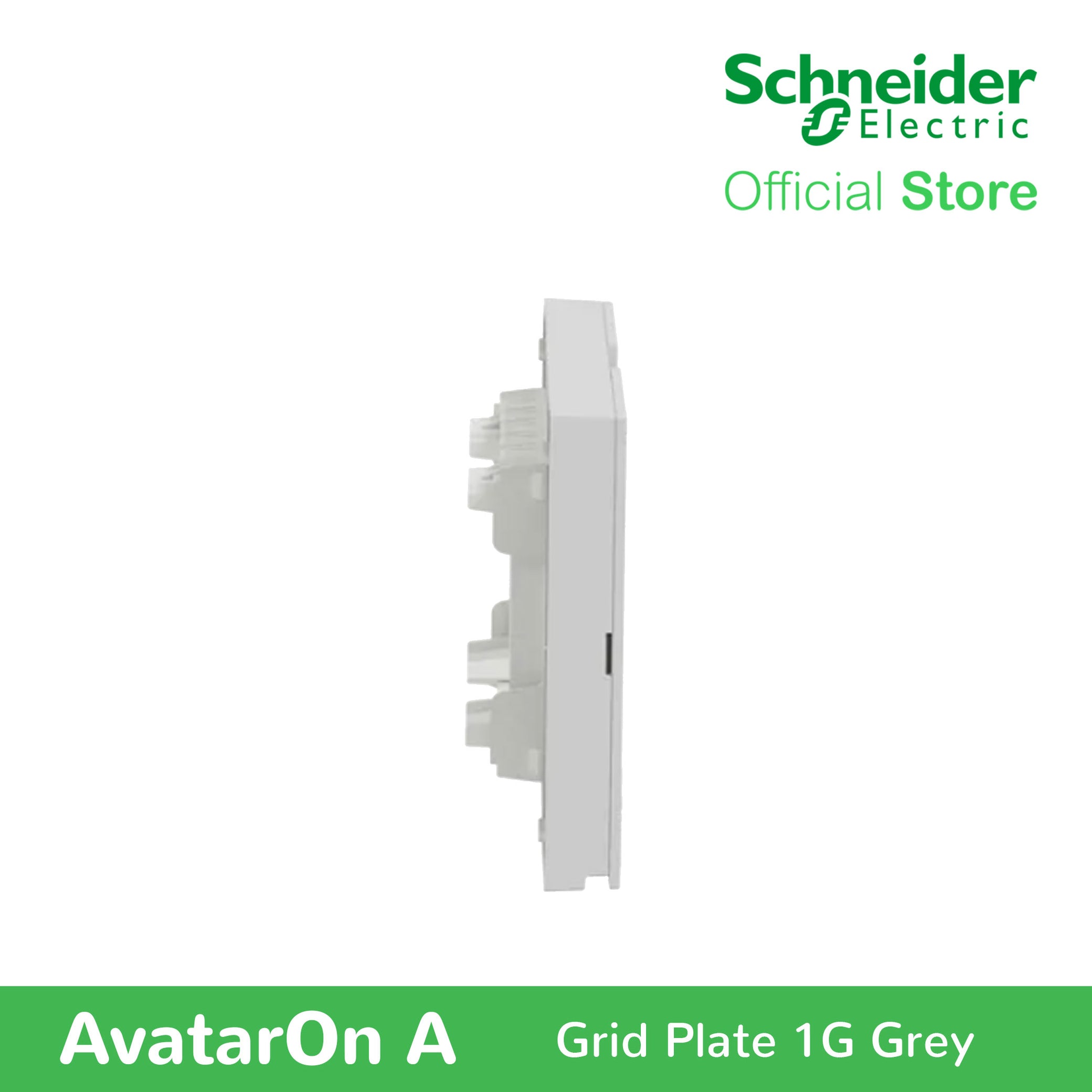Schneider AvatarOn A 1 gang Grid Plate - GREY M3T01-GY — PCWORX