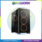 Tecware Vision M 4x 120mm mATX Ring aRGB Fans+ Hubs Casing Black | Gam ...