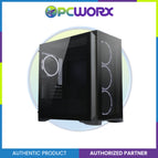 Tecware Vision M 4x 120mm mATX Ring aRGB Fans+ Hubs Casing Black | Gam ...