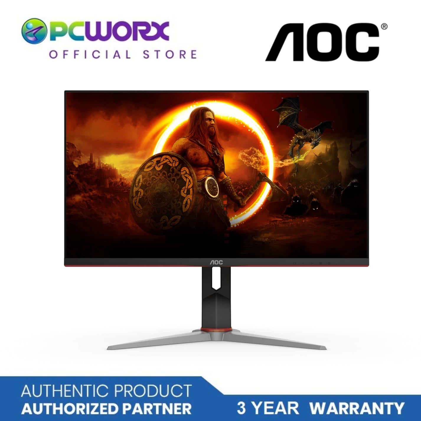 AOC U28G2X 28" Inch IPS 3840x2160 144Hz Free Sync Gaming Monitor | AOC ...