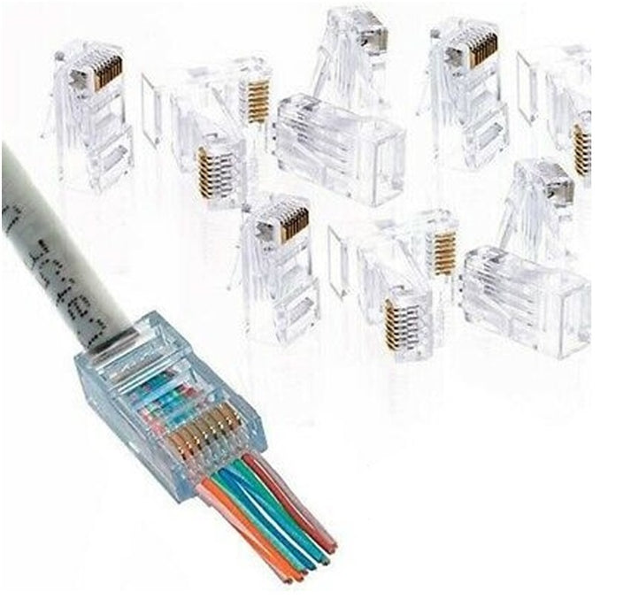 Adlink 8P8CR RJ45 CAT6 Passthrough 1000/pack – PCWORX