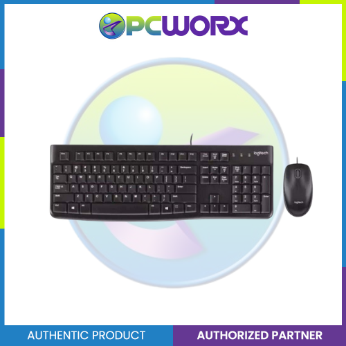 Logitech Mouse B100 + Keyboard k120 USB Wired Bundle – PCWORX