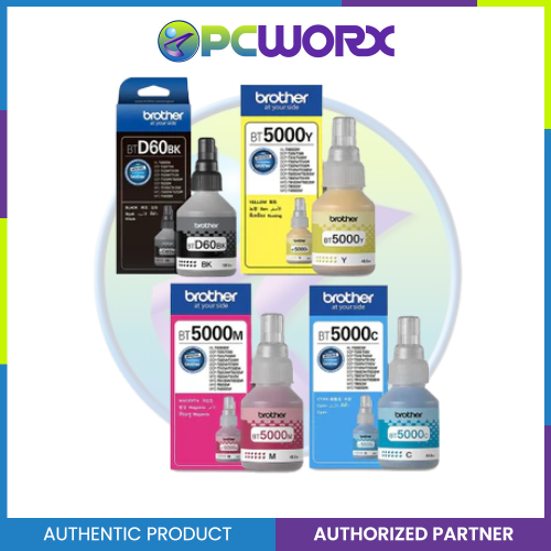 Brother BTD60BK, Brother BT5000-Cyan, Magenta & Yellow – PCWORX