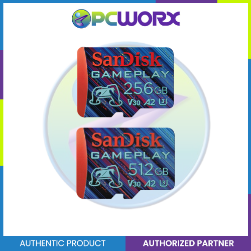 SanDisk SDSQXAV-256G / 512G-GN6XN GamePlay microSDXC 256/512GB V30 U3 ...