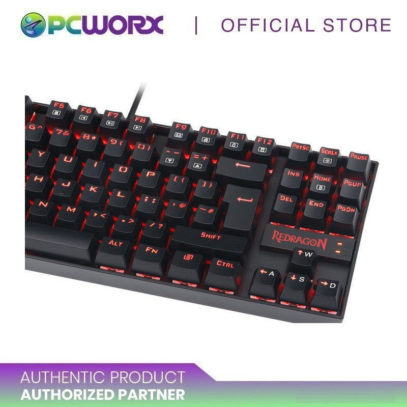 Redragon Kumara K552 TKL Single Light Color Mechanical Keyboard (Blue ...