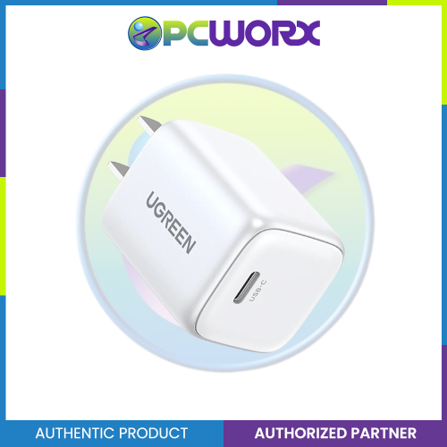 Ugreen CD319/15329 Nexode Mini 30w USB-C PD GAN Tech Fast Charger Whit – PCWORX