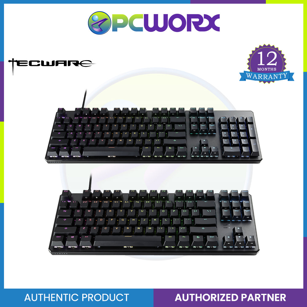 Tecware Phantom+ 87 Keys / 104 Keys Mechanical Gaming Keyboard – PCWORX