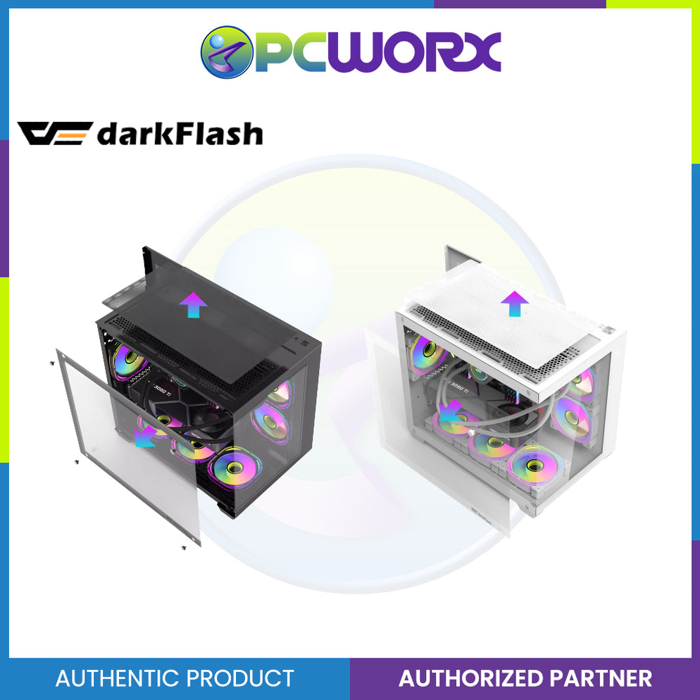 Darkflash C285MP EXQUISITE M-atx PC CASE Black — PCWORX