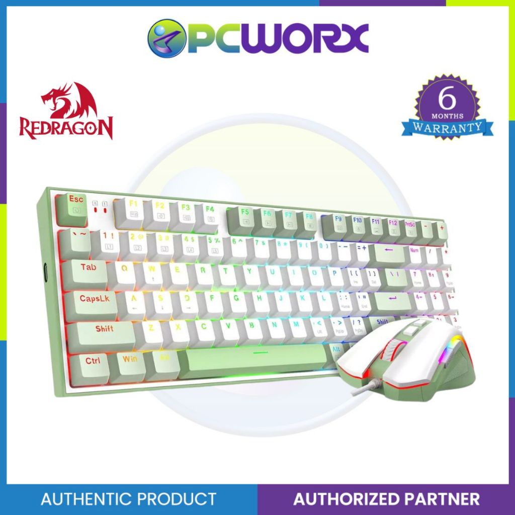 Redragon S134 Ultimate Gaming Rig Mechanical Gaming Keyboard & Mouse C ...