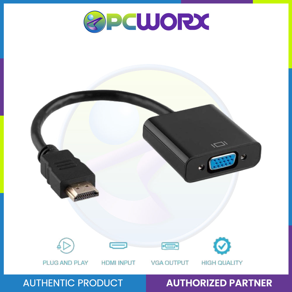 HDMI Input to VGA Adapter Converter for PC / Laptop / Notebook – PCWORX