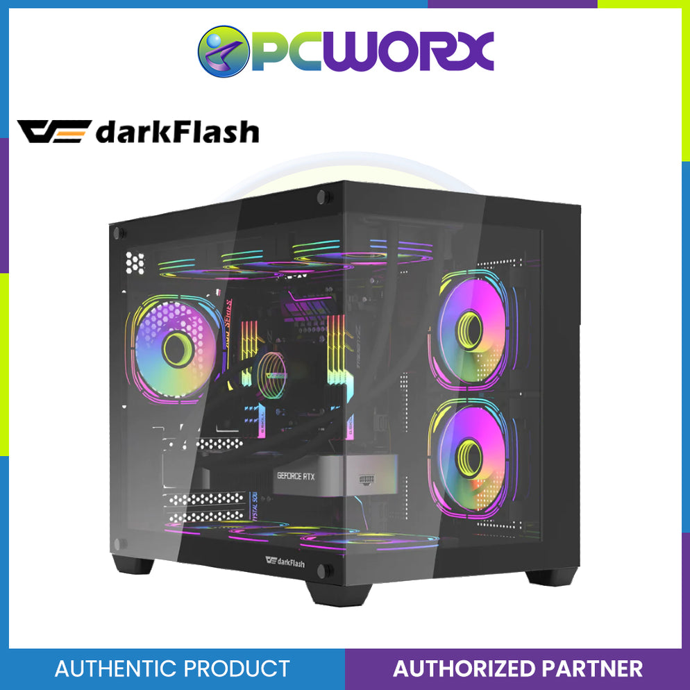 Darkflash C285MP EXQUISITE M-atx PC CASE Black — PCWORX