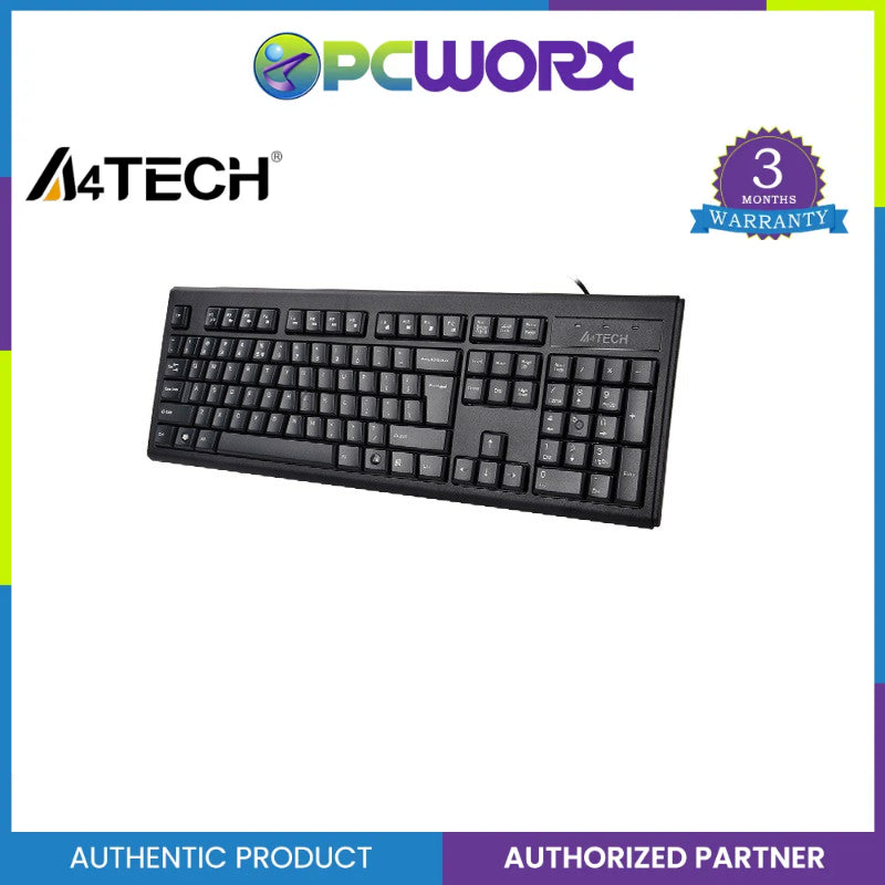 A4Tech KRS-83 Comfortable A Shape Spill Resistant USB Keyboard – PCWORX